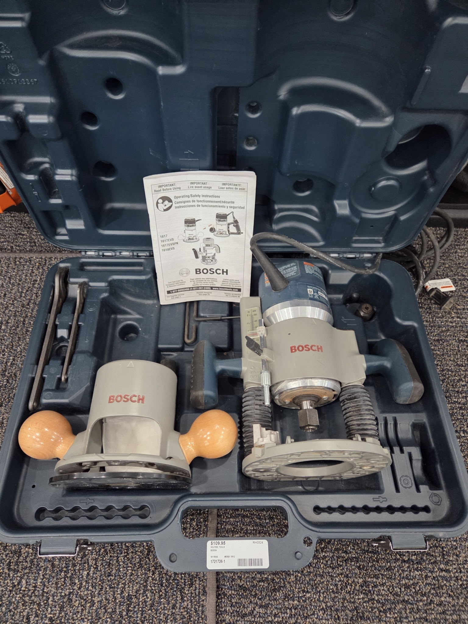 BOSCH 1617EVS PLUNGE ROUTER – Carl's Pawn Shop